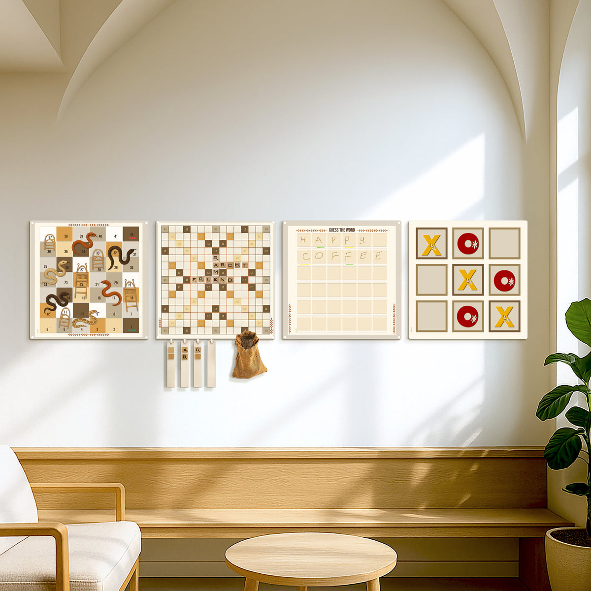 Magnetic Game Set: Snakes and Ladders, Words, TicTacToe, Word Guess ...