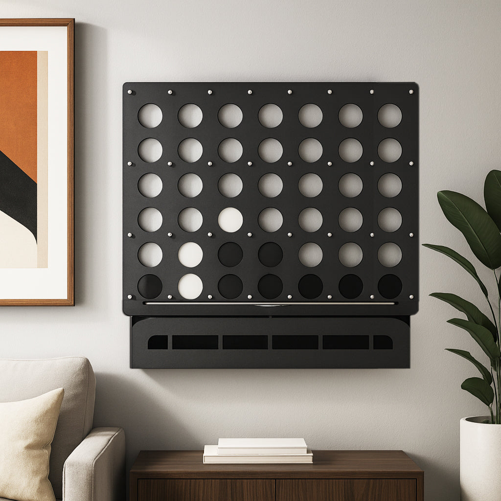 Four in a Row Wall Game – Classic Connect Four Fun & Modern Decor ...