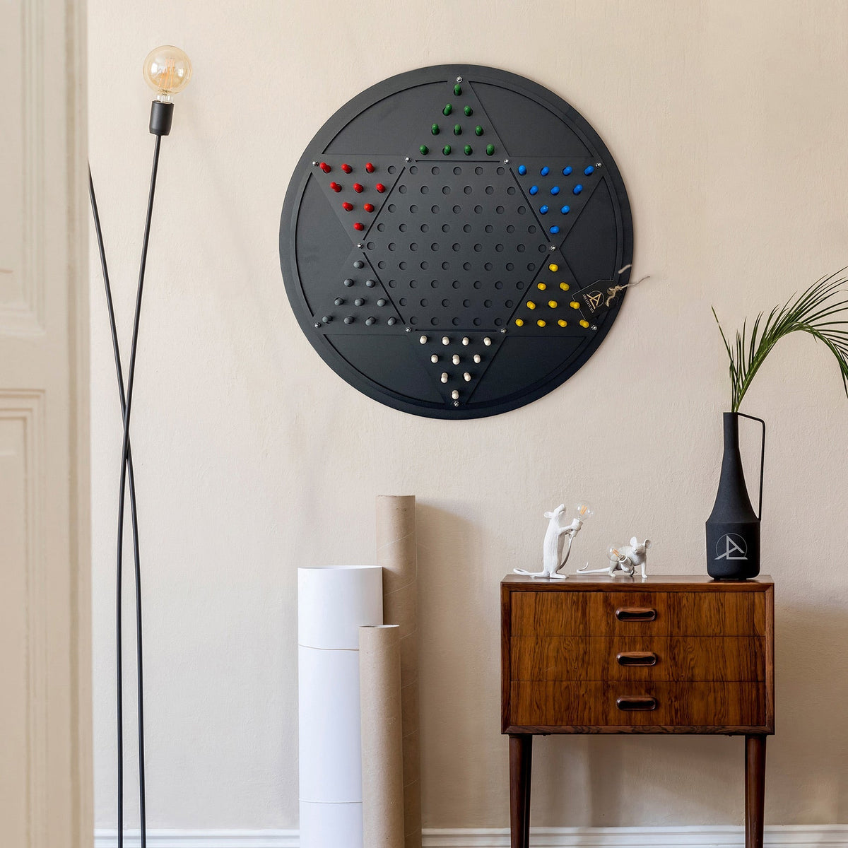 Chinese Checkers Wall Game – Strategic Family Fun & Stylish Wall Decor ...