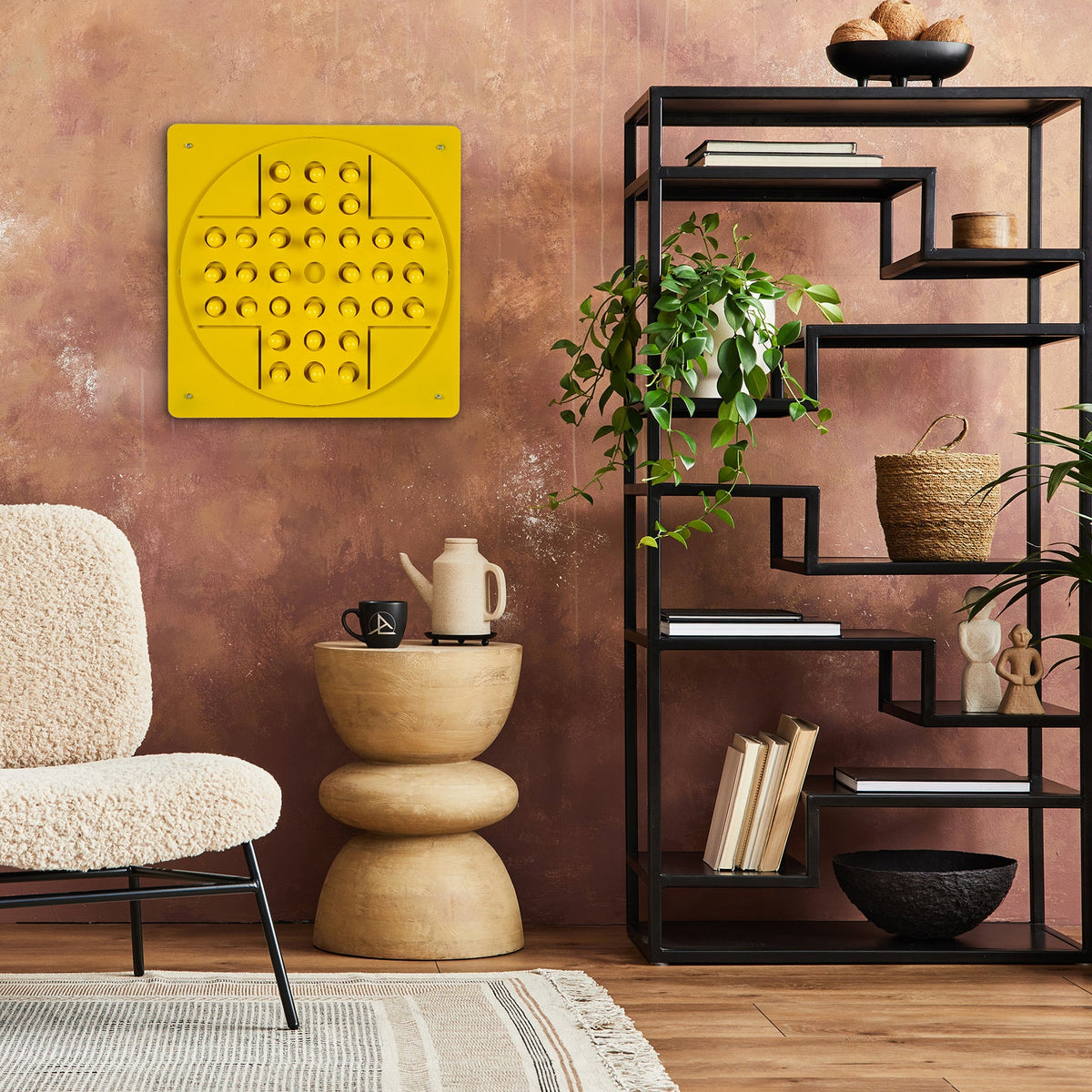 Peg Solitaire Yellow – Creative Wall Puzzle Game & Colorful Decor ...