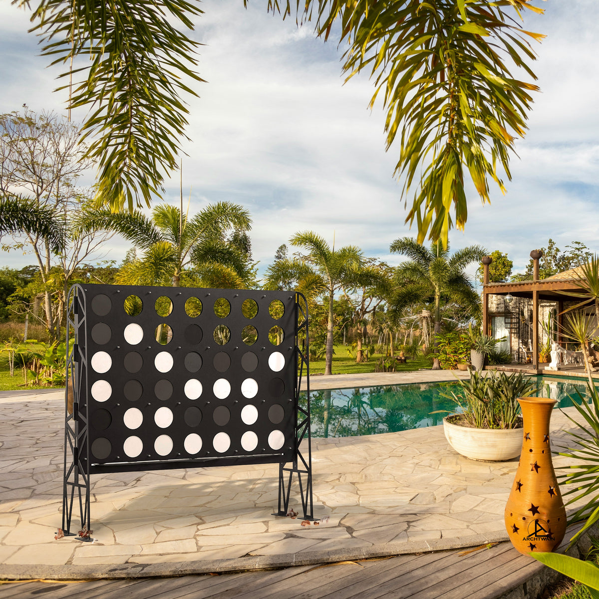 Luxary Giant Life Size Metal Connect Four Game – Wall-Mounted Fun for ...