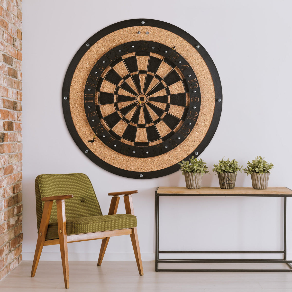 Giant Dartboard – Handmade Metal Wall Game for Luxury Interiors – archtwain
