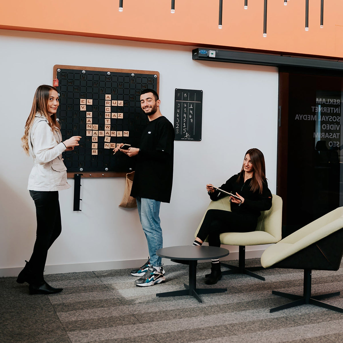 Giant Scrabble Wall Game – Modern Oversized Word Play & Decor – archtwain