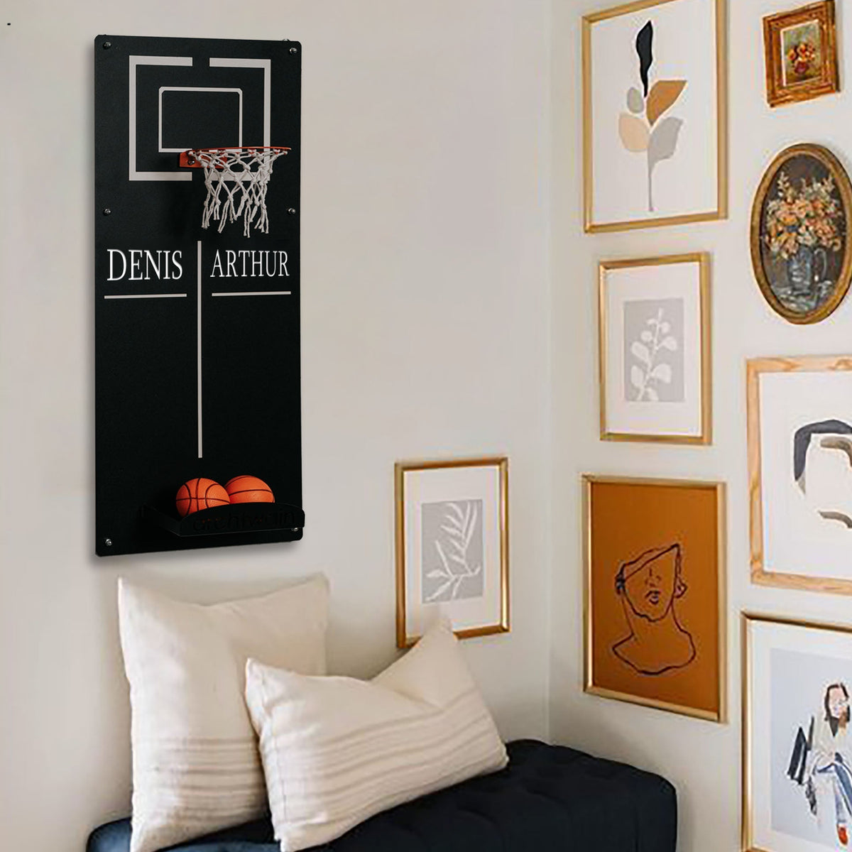 Custom Basketball Hoop – Personalized Wall Mounted Hoop Game – archtwain